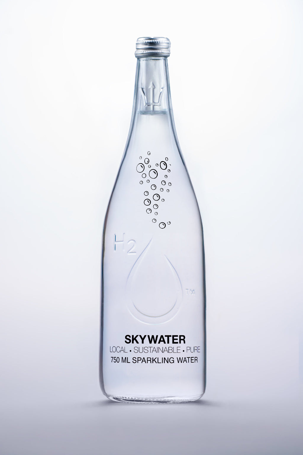 Sparkling Water - Case of 12 Glass Bottles - 750ml | Eco Sky Water
